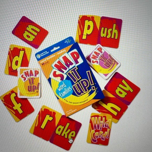 Learning Resources | Toys | Snap It Up Word Families Game | Poshmark